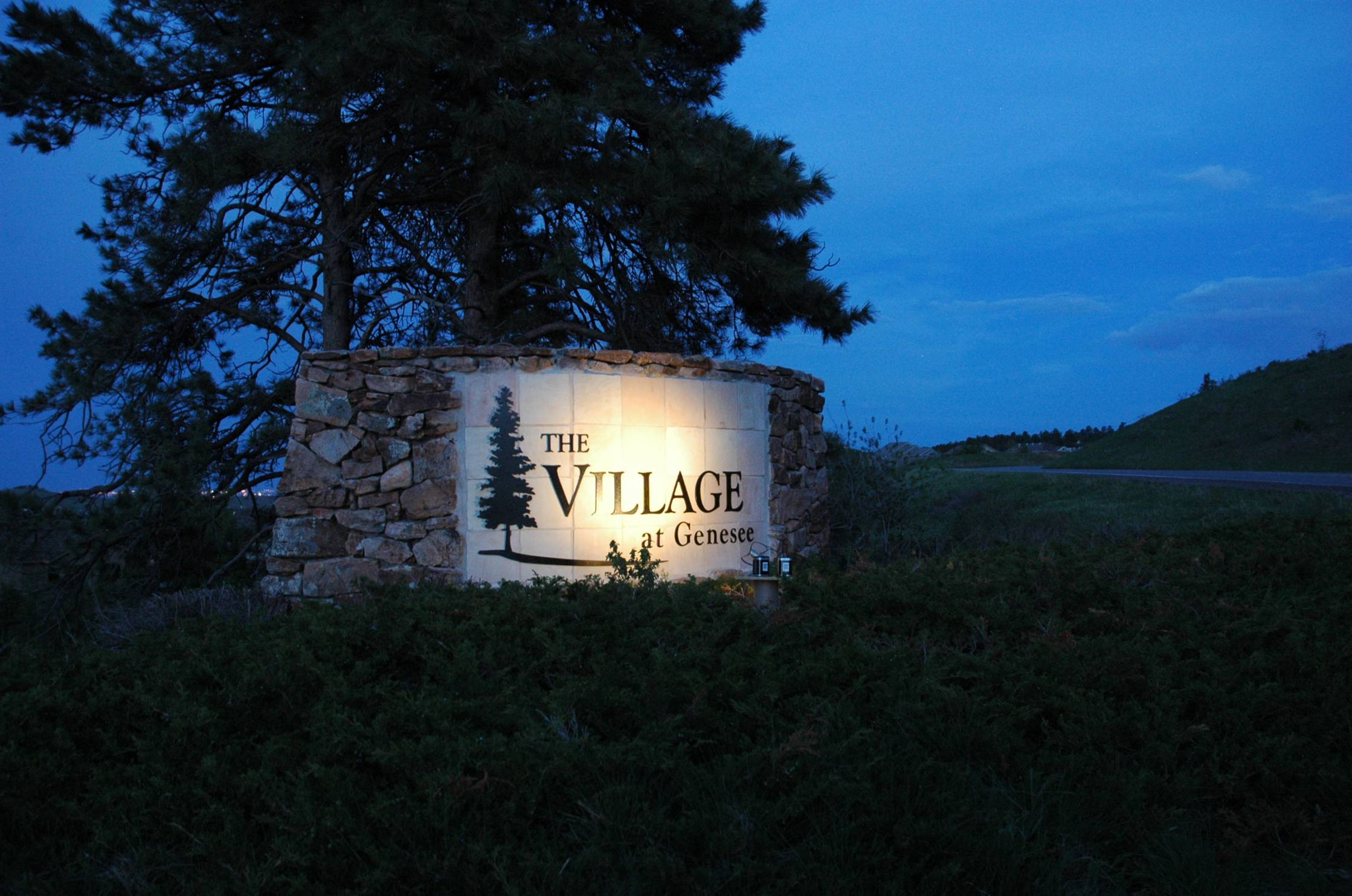 See what a difference community entrance lighting can make | Outdoor ...